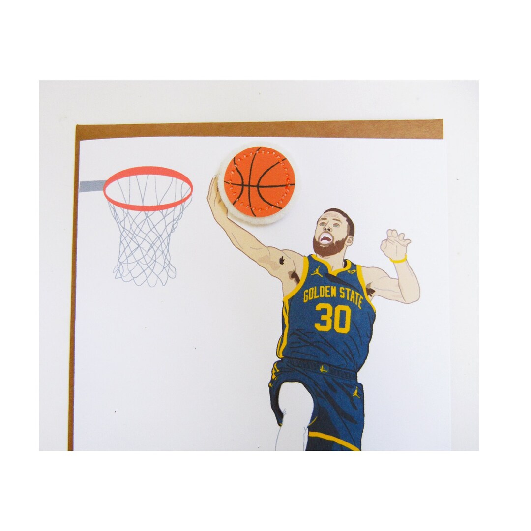 Stephen Steph Curry Birthday Illustration Card / Golden State Warriors ...