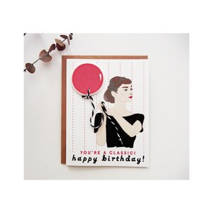 Taylor Swift Happy Birthday Illustration Card / Lavender Felt Applique ...