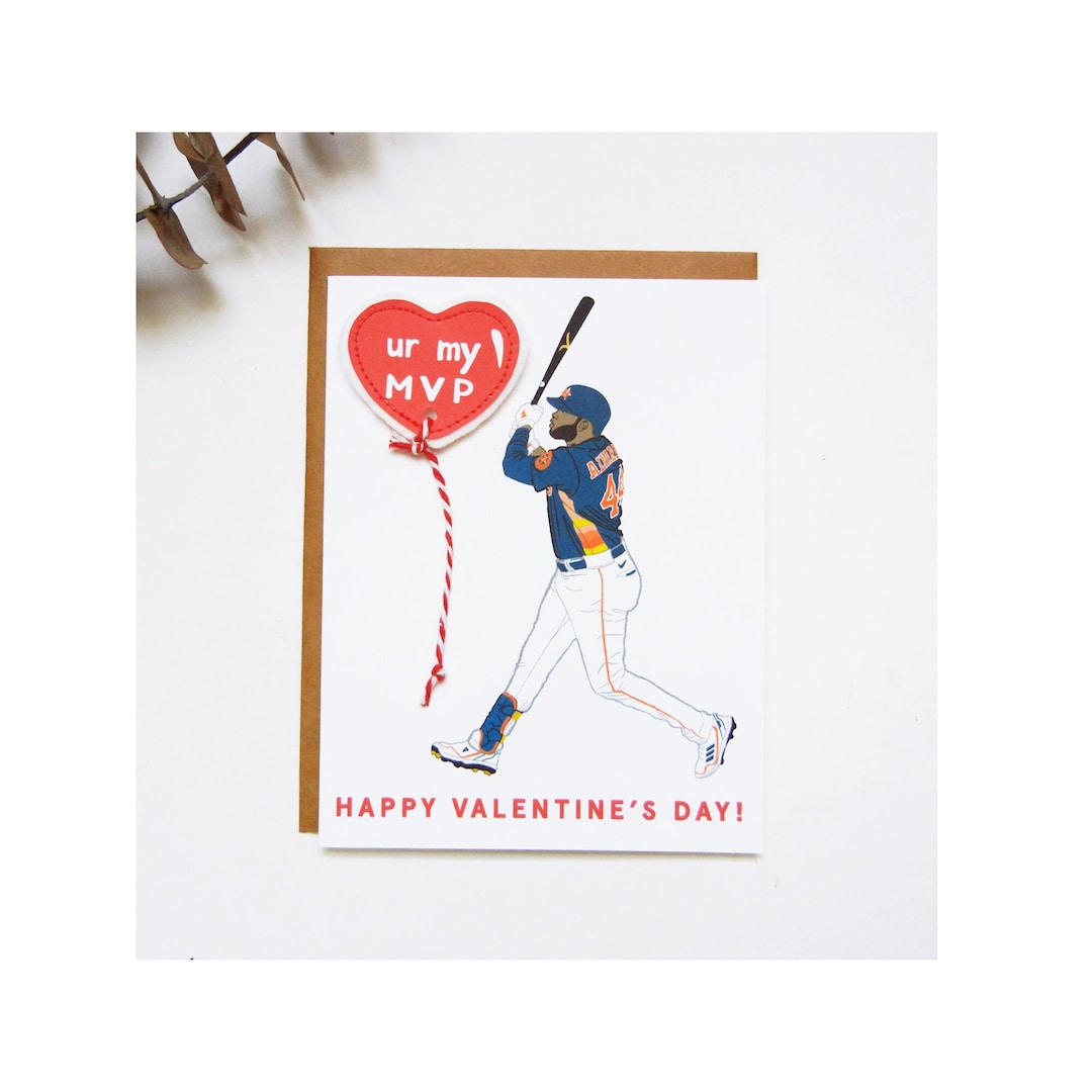 Yordan Alvarez Valentine's Day Baseball Player Original Illustration ...
