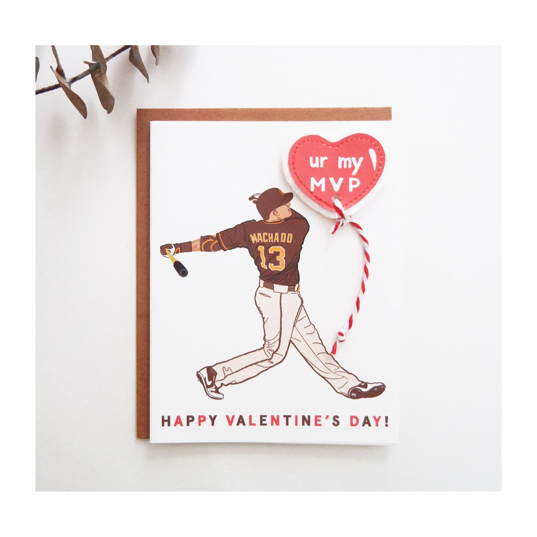 Manny Machado Valentine's Day Baseball Player Original Illustration ...