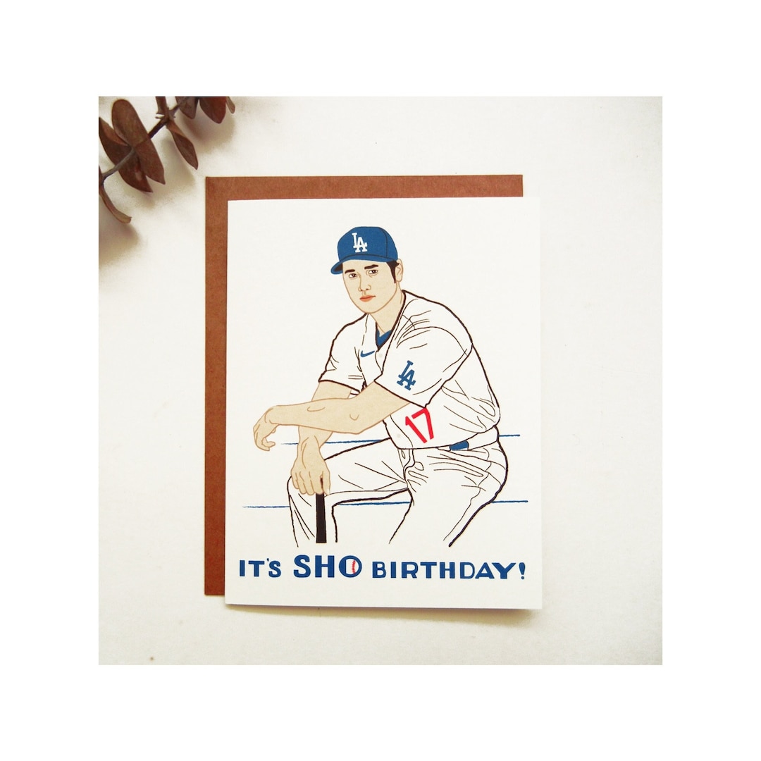 Shohei Ohtani Japanese Baseball Player Birthday Card / It's SHO ...