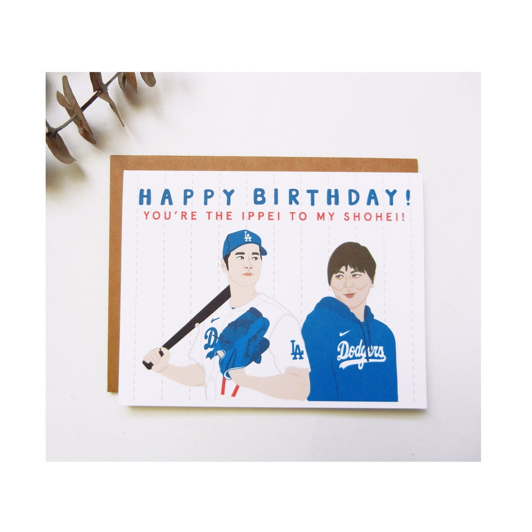 Shohei Ohtani Ippei Birthday Baseball Player Original Illustration Card ...