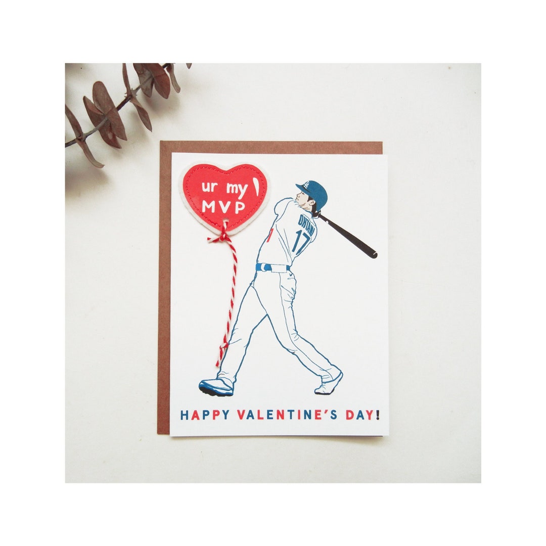 Shohei Ohtani Valentine's Day Baseball Player Original Illustration ...