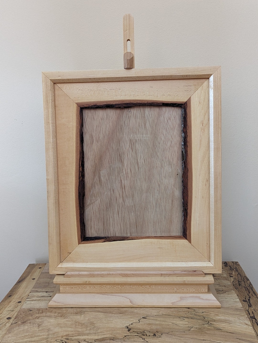 Rustic Maple Easel Frame With Live Edge for 8 X 10 - Etsy
