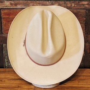 Mexican Made Cowboy Hat by KAMOSH, 100 X Woven Fiber With Faux Lizard ...
