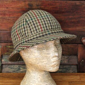 1960's-70's Checked Pattern 100% Wool Vintage Men's Sherlock Hat, Made ...