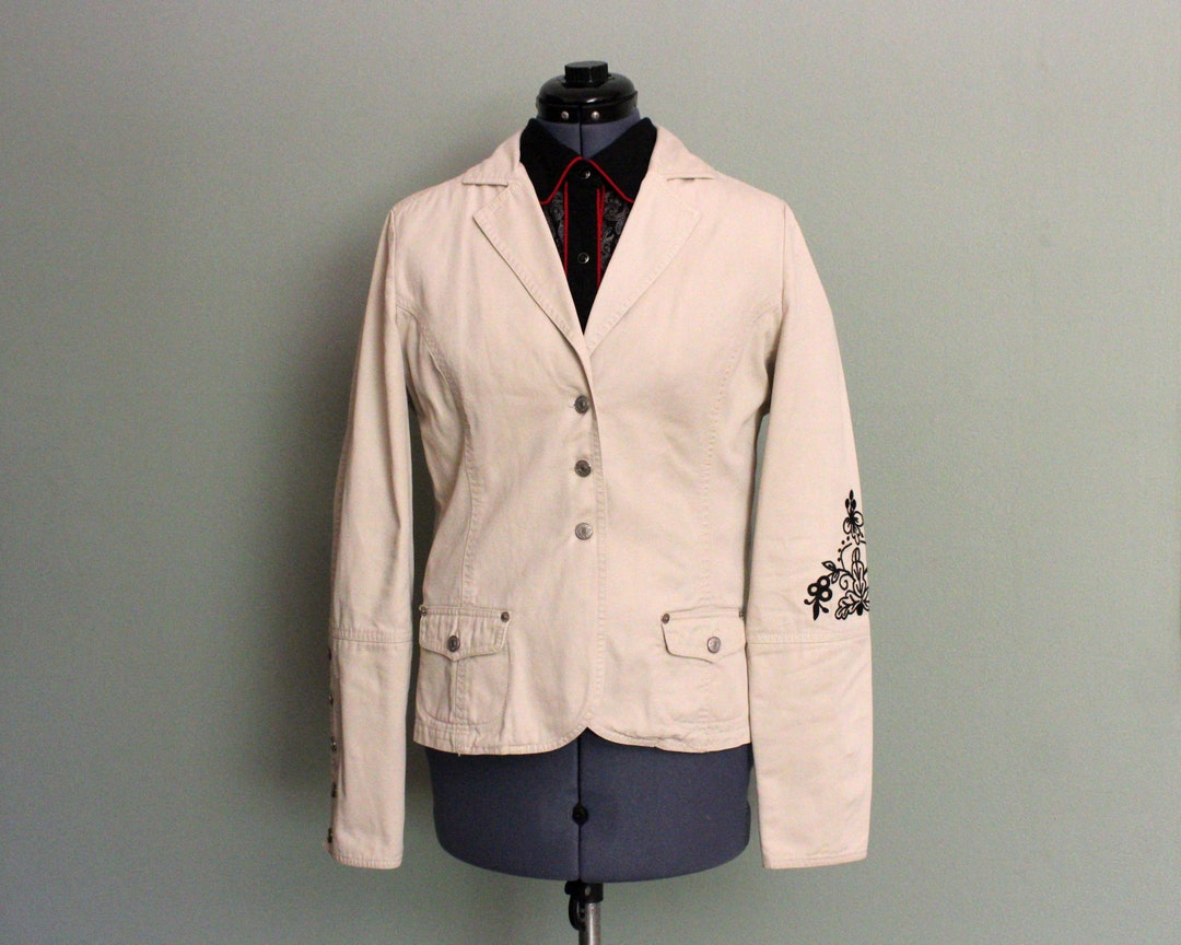 Retro Wheat Color 100% Denim Women's Western Jacket - Etsy