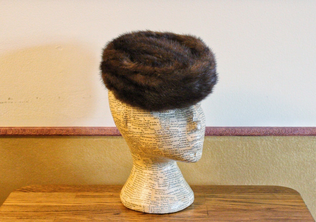 1950's-60's Mink Vintage Women's Pill Box Hat - Etsy
