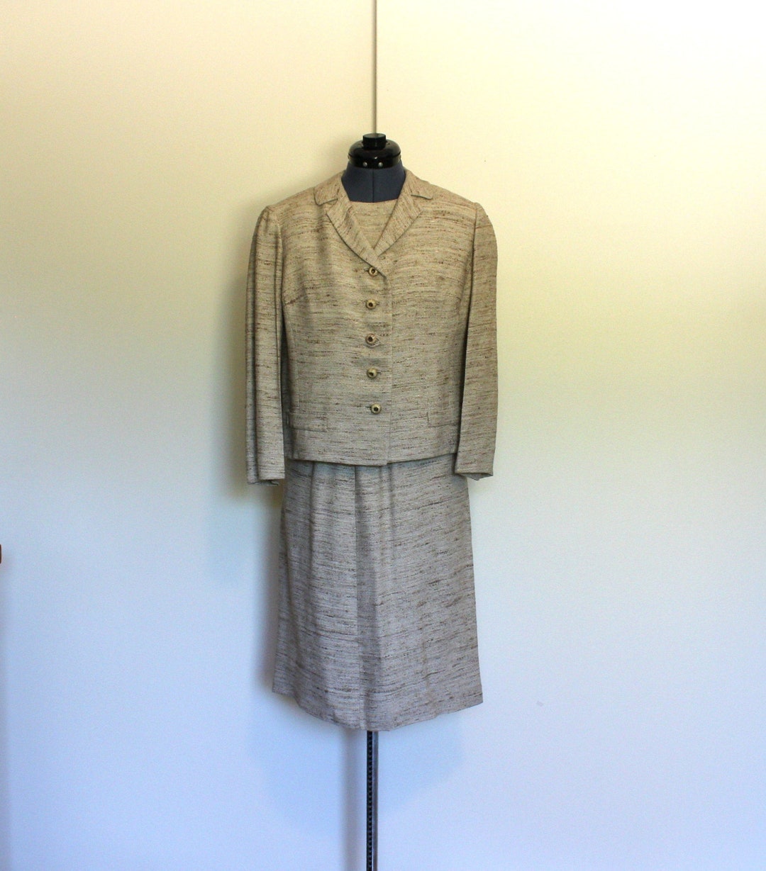 1940's Rare and Gorgeous HANDMACHER the Weathervane Raw Silk Vintage 3 ...