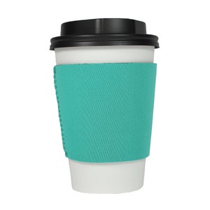 20 Blank Coffee Sleeves, Turquoise NEOPRENE Coffee Sleeves, Solo® Cup ...