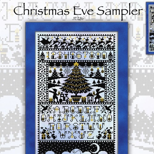 Christmas Eve Sampler Chart by Joan Elliott | Etsy