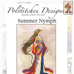 Summer Nymph Cross Stitch PDF - Digital Chart - Etsy