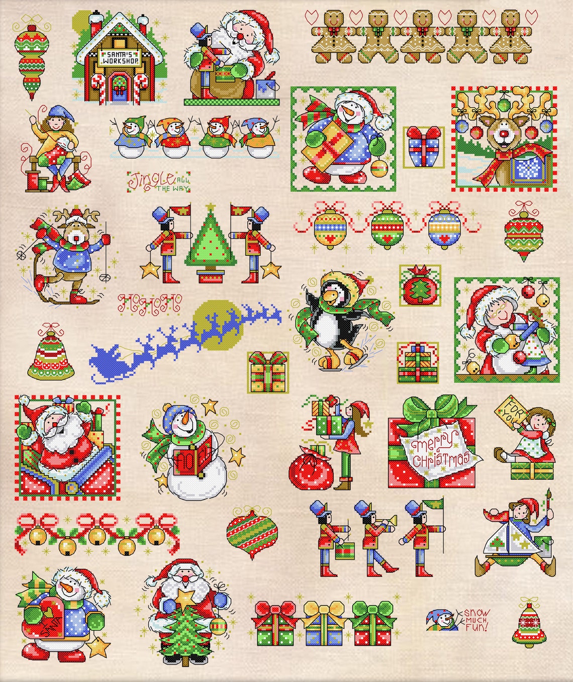 Jingle Bells Collection Chart - Etsy UK