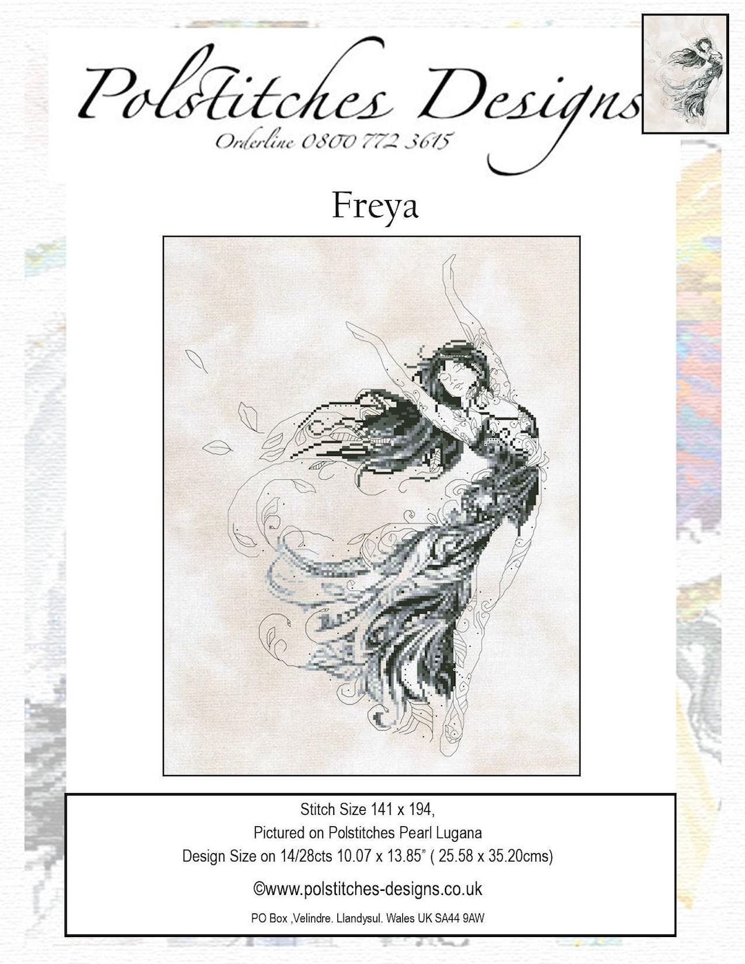 Freya Cross Stitch Chart- PDF - Etsy