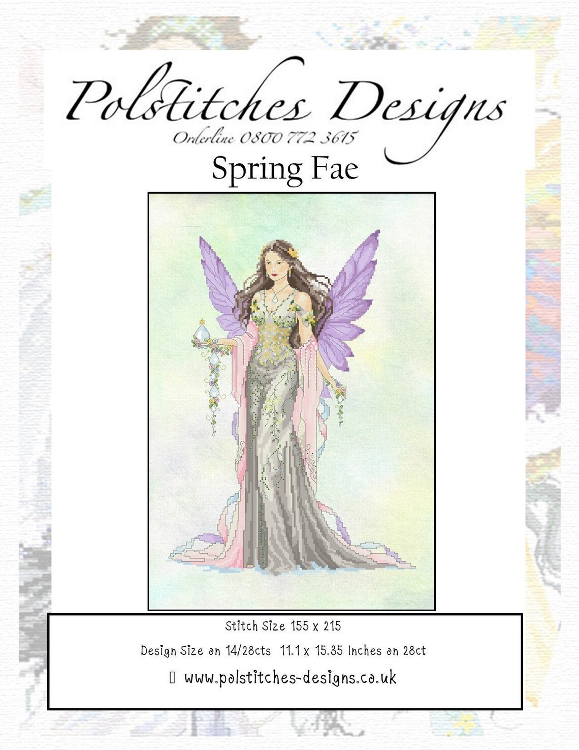 Spring Fae Cross Stitch Chart - PDF - Etsy
