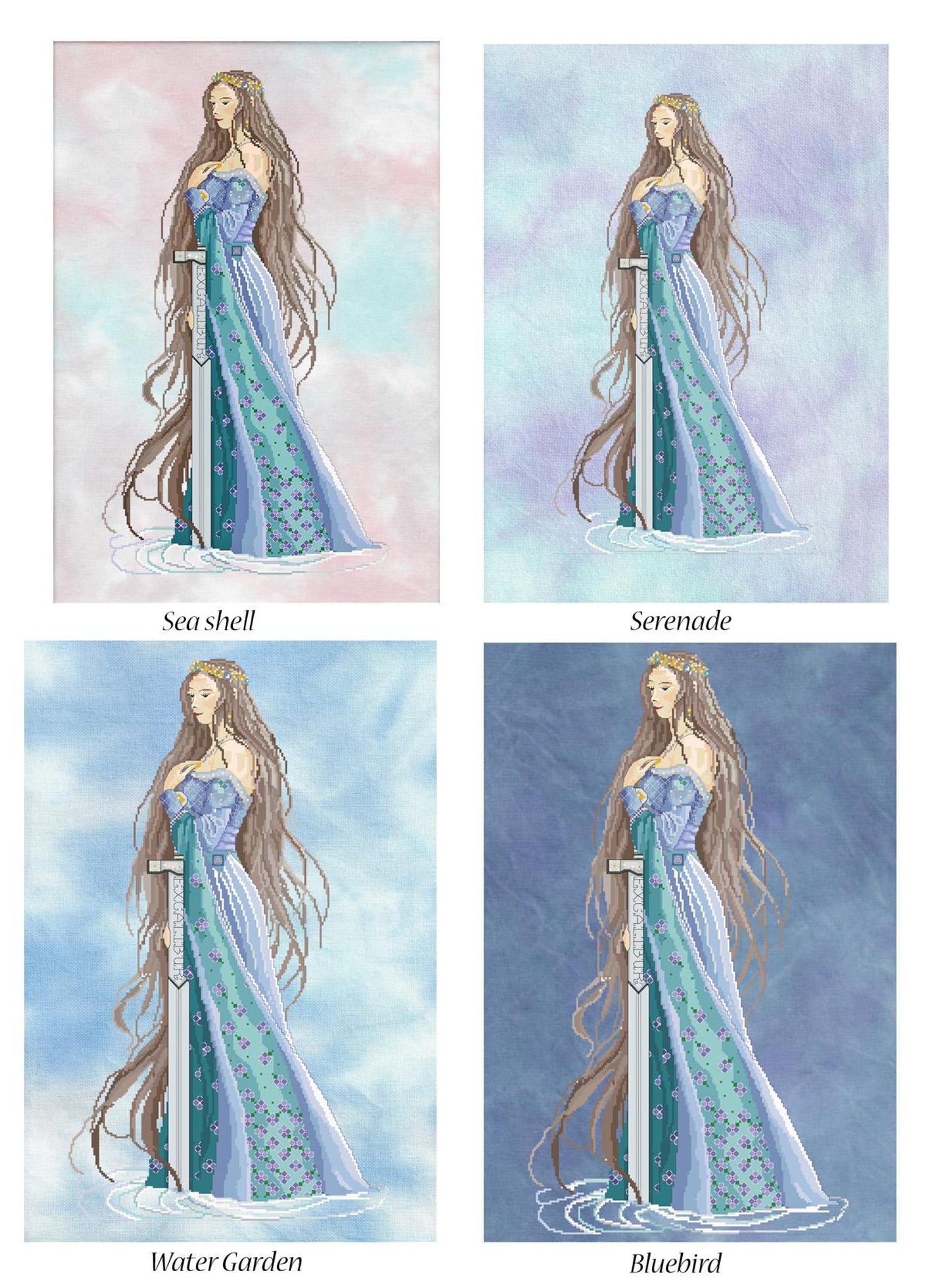 Nimue-lady of the Lake - Digital PDF Cross Stitch Chart - Etsy