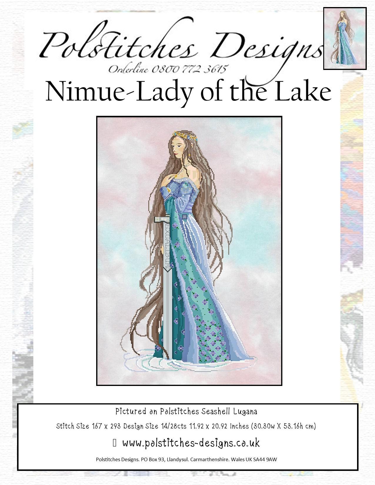 Nimue-lady of the Lake - Digital PDF Cross Stitch Chart - Etsy