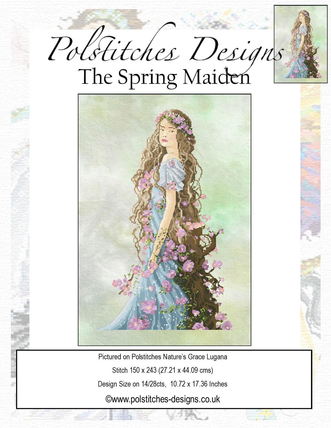 The Spring Maiden- Printed Chart - Etsy