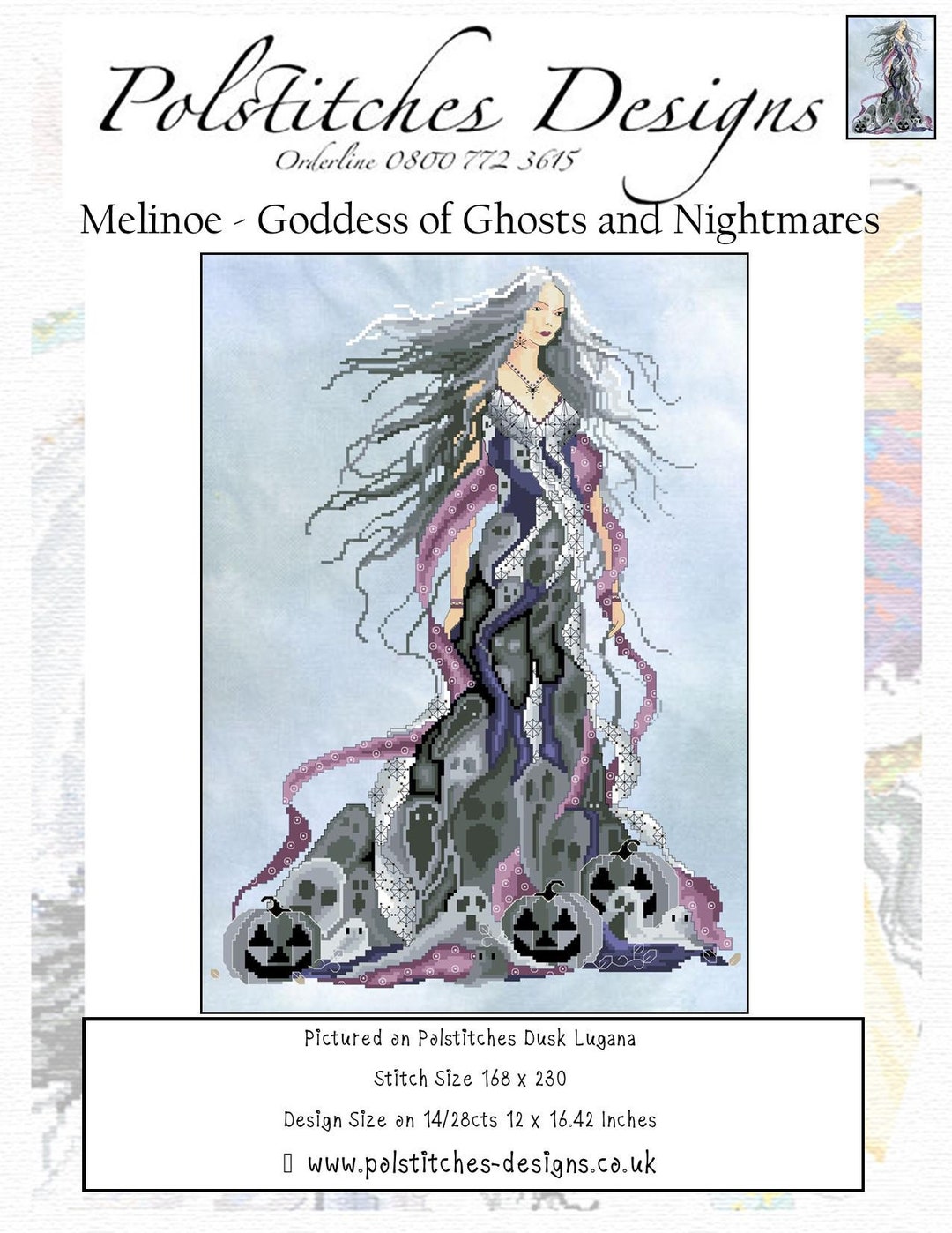 Melinoe - Goddess of Ghosts and Nightmares - Printed Chart - Etsy