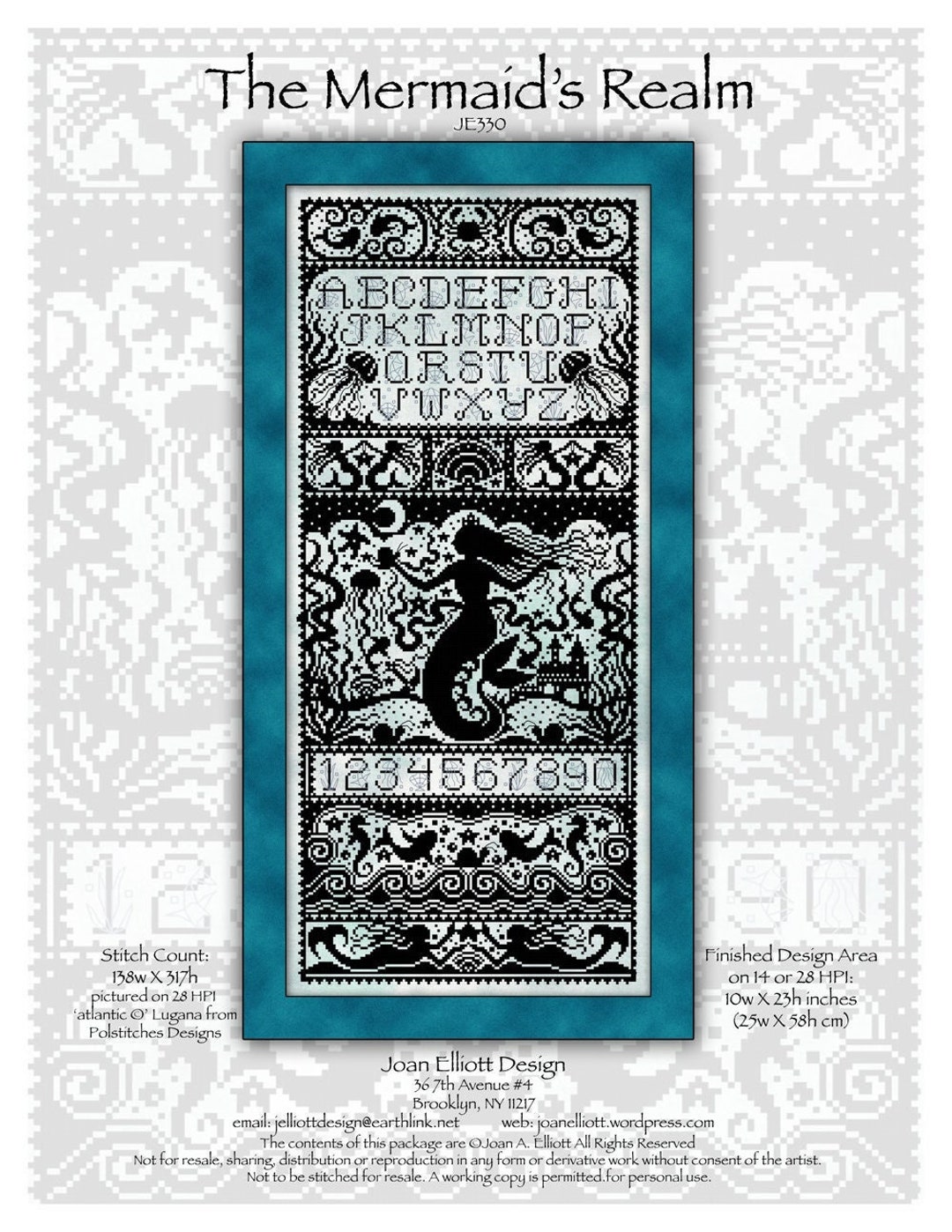 JE330 Mermaid's Realm Chart by Joan Elliott - Etsy
