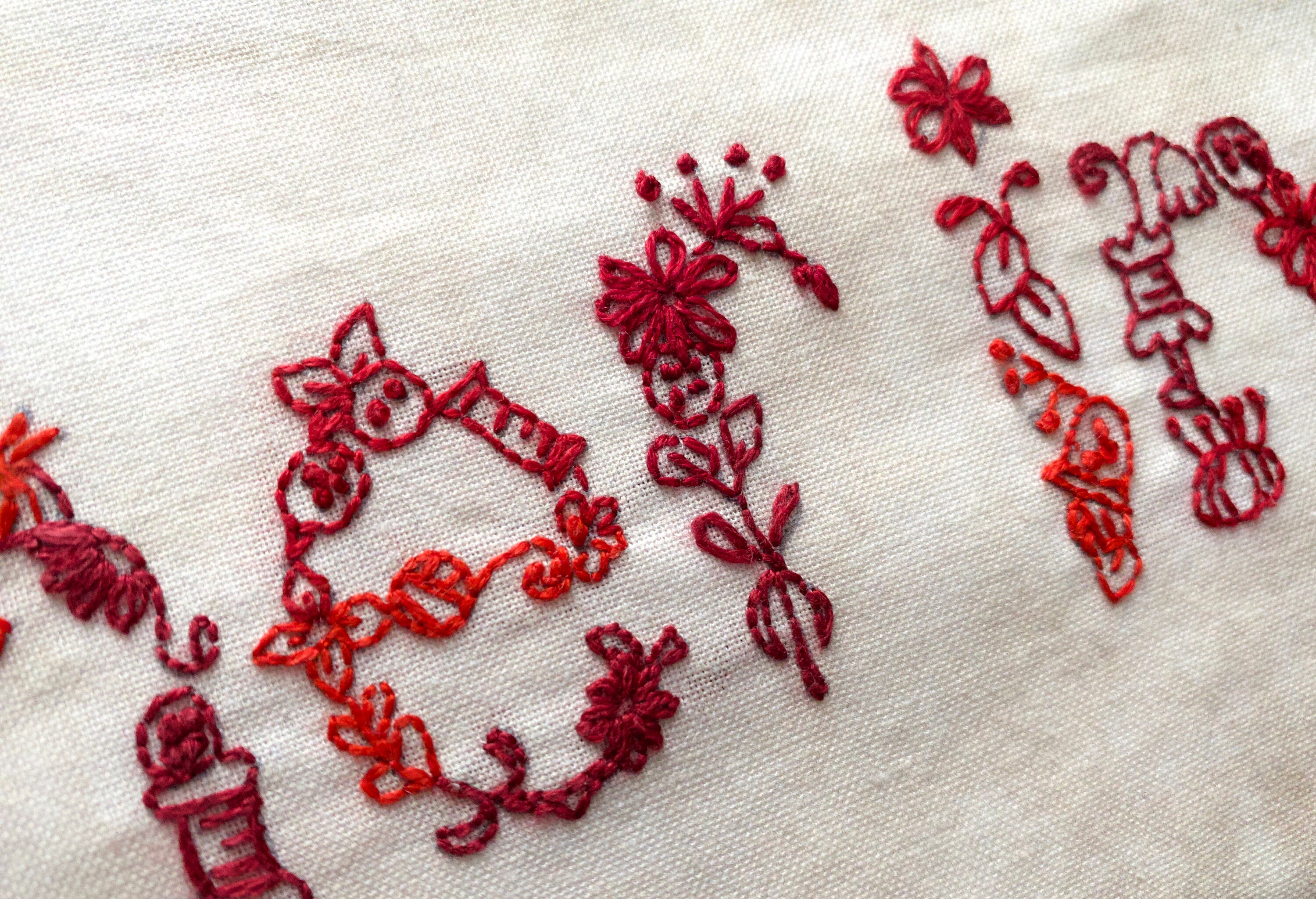 Stitcher in Residence Stitchery Pattern With Pre-printed - Etsy UK