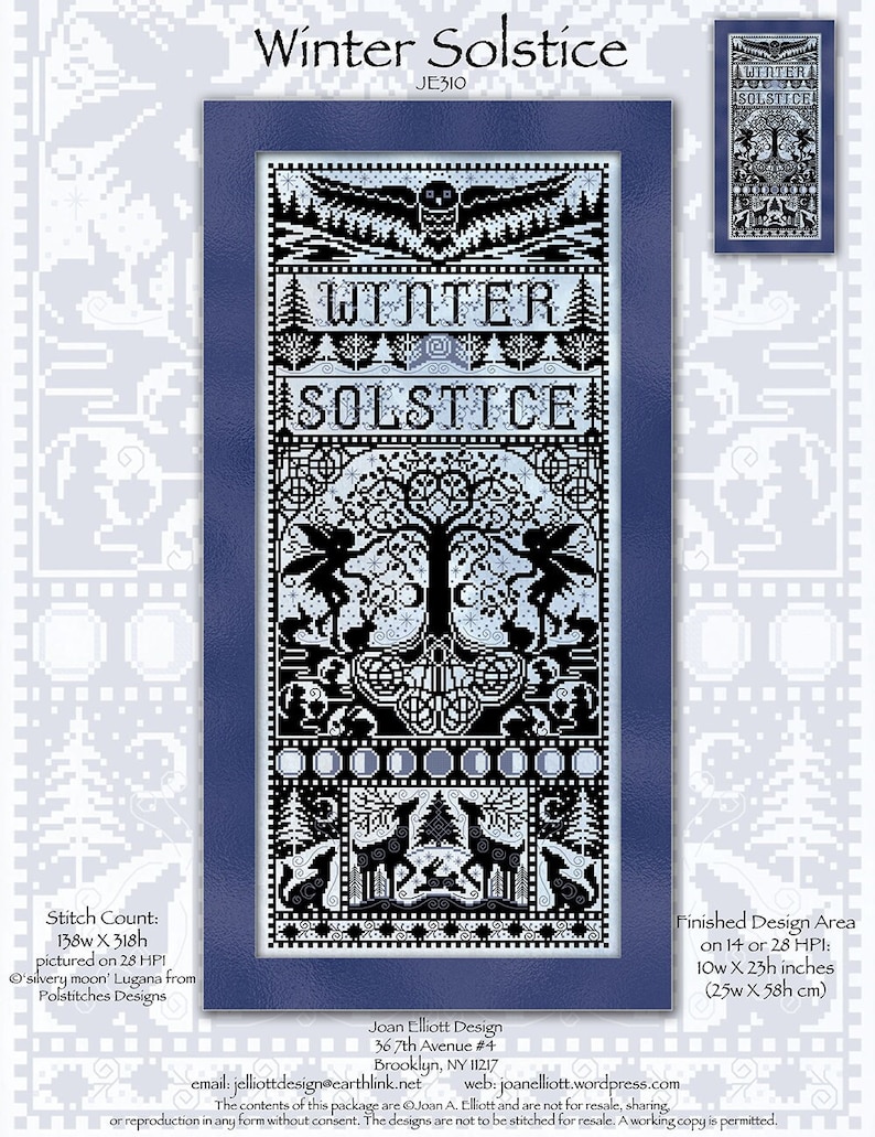 JE310 Winter Solstice Chart by Joan Elliott - Etsy