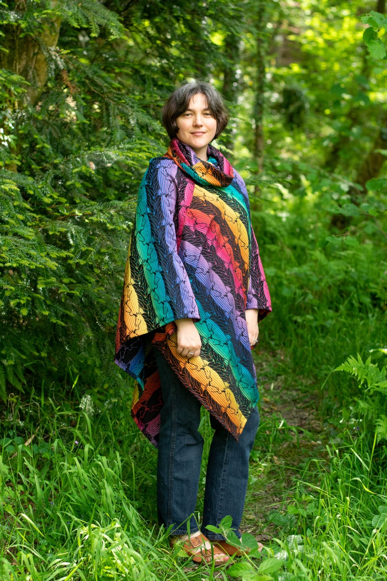 Rainbow Unicorn Poncho - Etsy