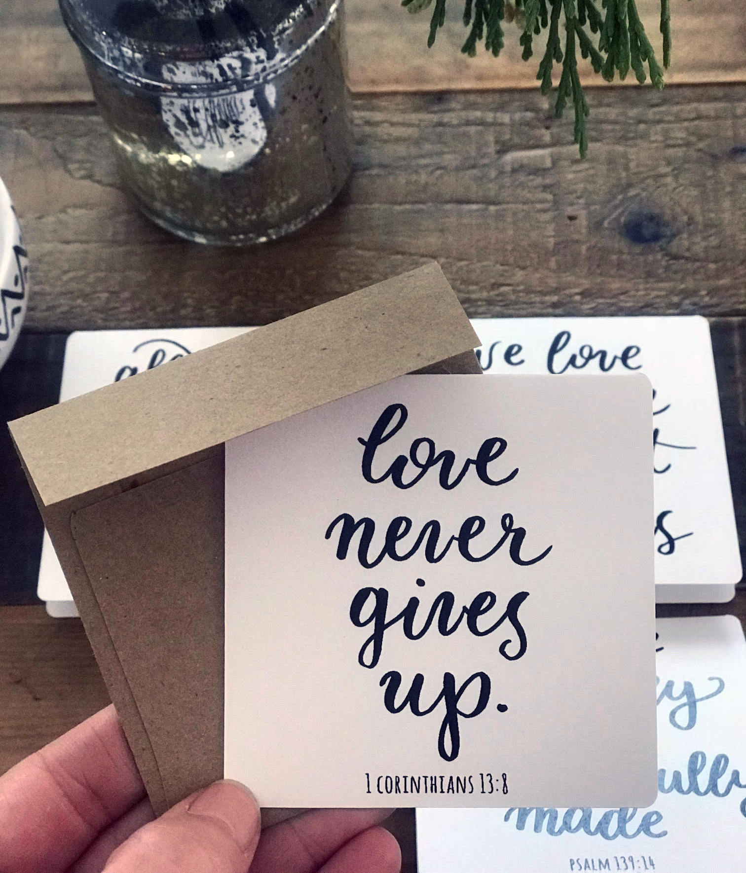 Bible Verses Mini Note Card Greeting Card Bible Verse Card - Etsy