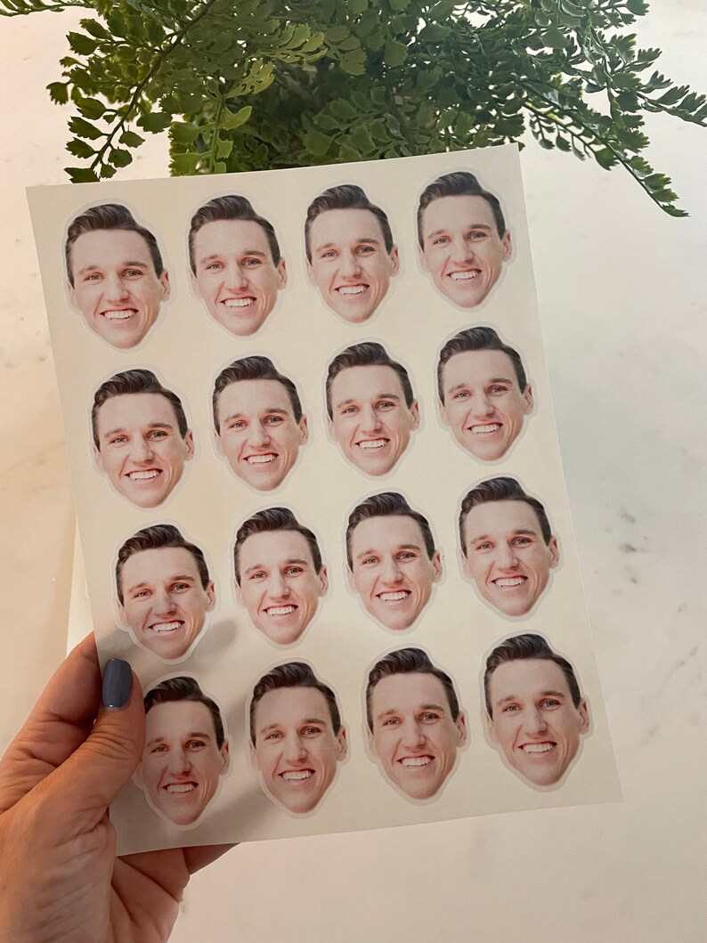 Personalized Face Stickers: Custom Party Favors - Etsy