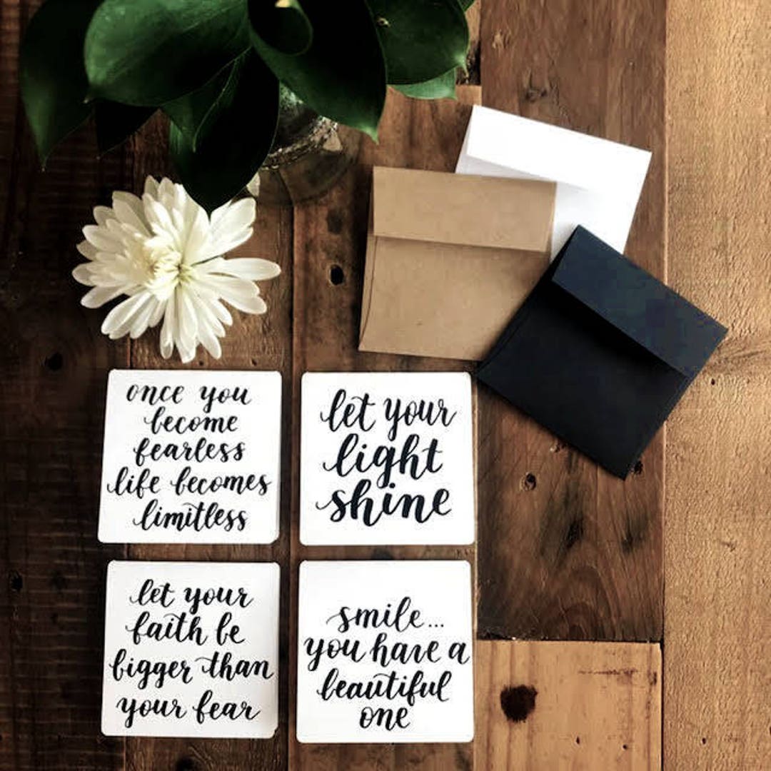 FRIENDSHIP Mini Note Card Greeting Card Encouragement - Etsy