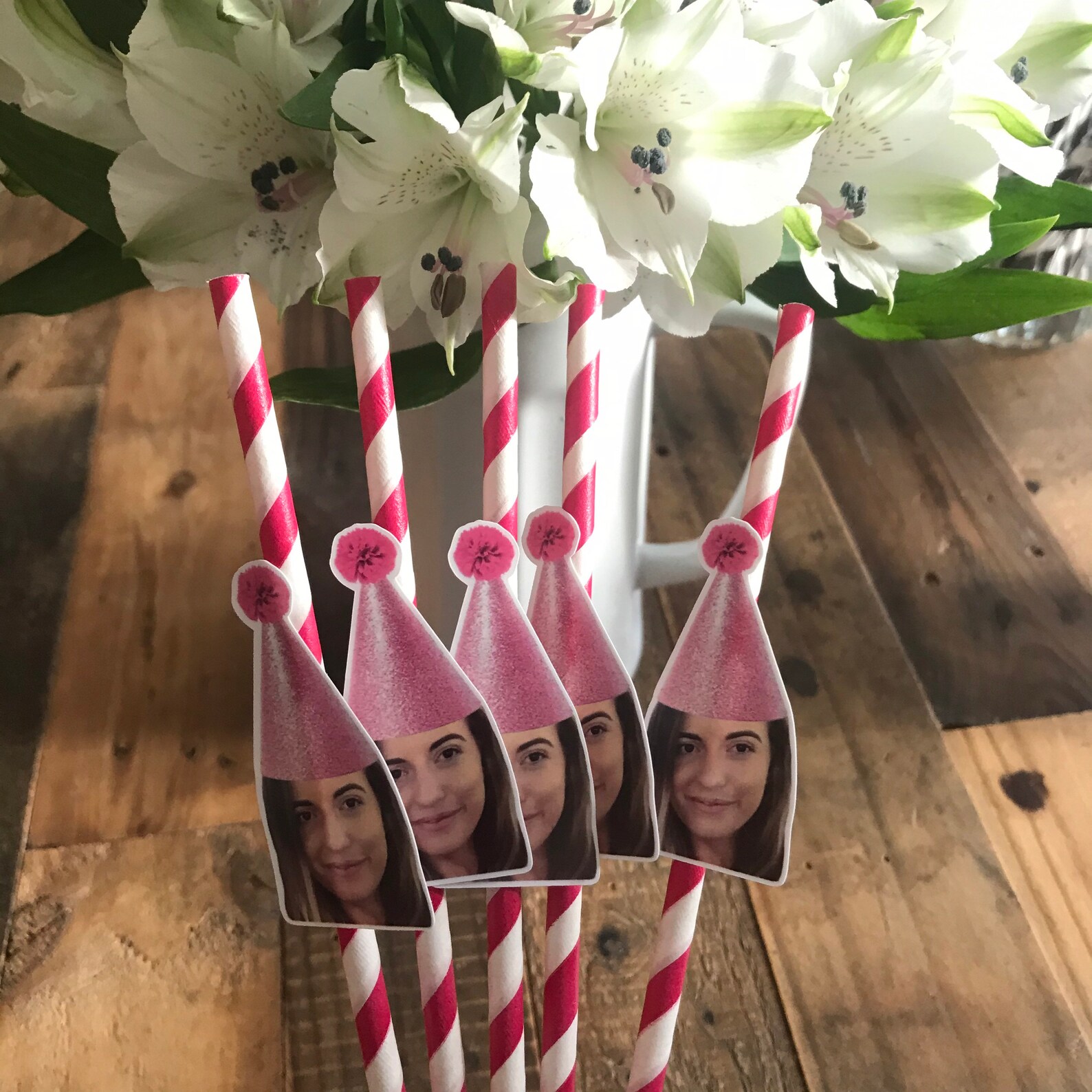 Custom Face Paper Straws Personalized Face Party Straws With - Etsy