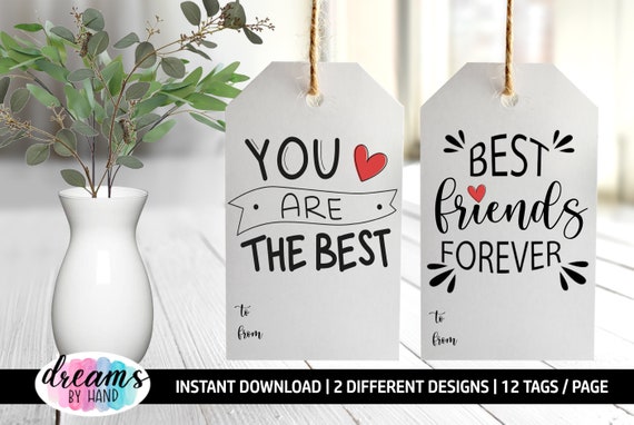 Friendship Gift Tags Gift Tags & Stickers Santa & Friends – Merry