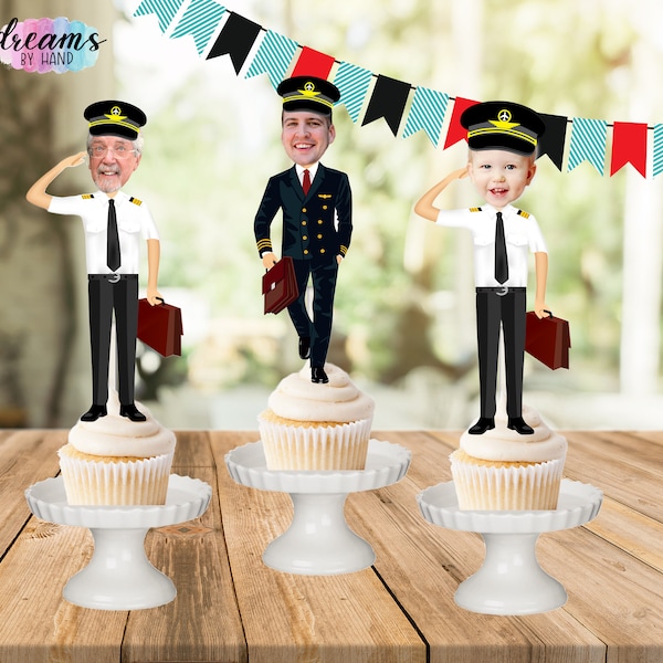 Airplane Cupcake Toppers - Etsy