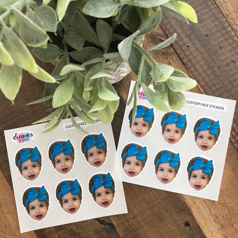 Custom Face Stickers Personalized Face Stickers Baby - Etsy