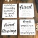 FRIENDSHIP Mini Note Card Greeting Card Encouragement, Card Set Hand ...