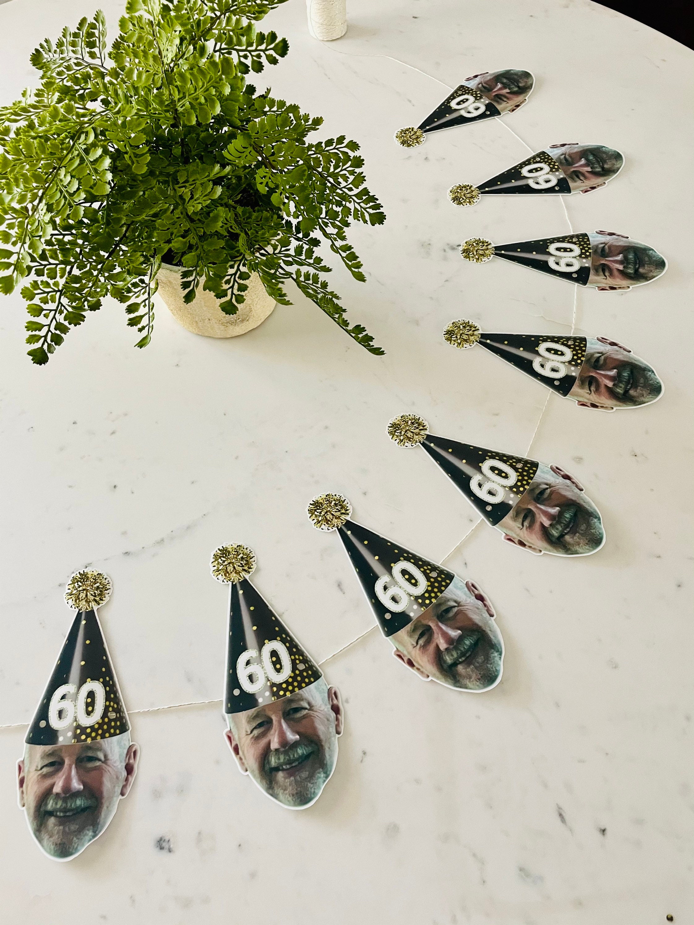 Personalized Photo Banner Face Banner Photo Birthday Banner - Etsy