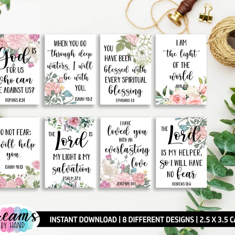 Bible Verse Tags - Etsy