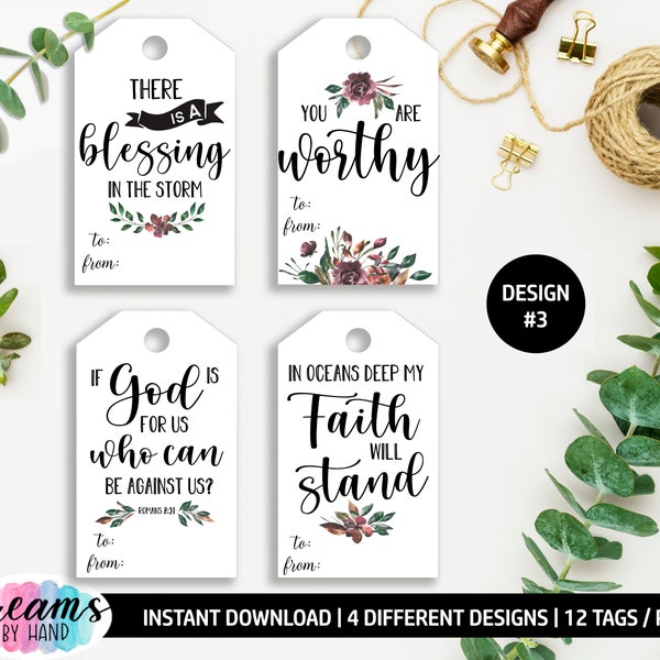 Bible Verse Tags - Etsy