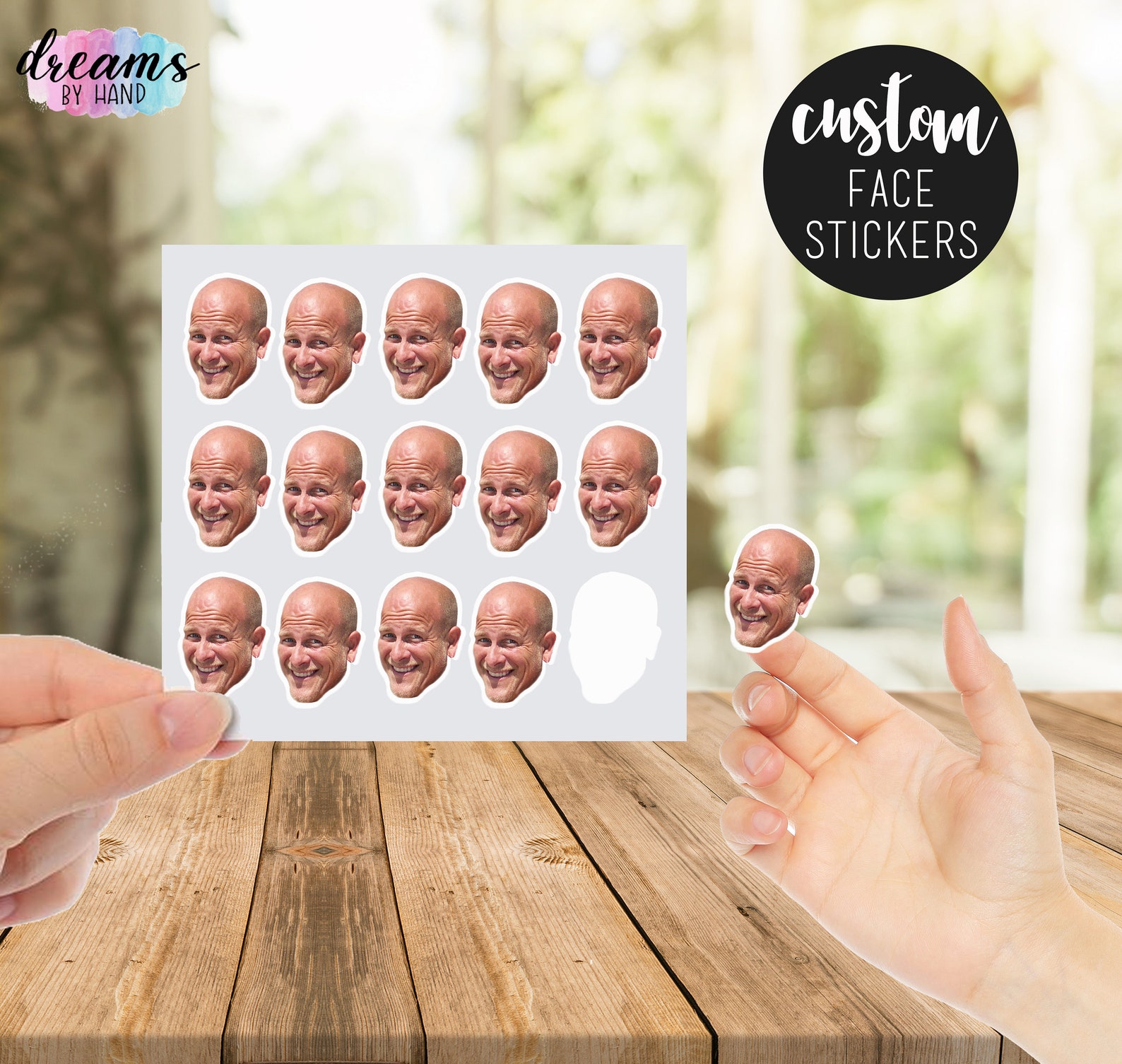 Custom Face Stickers Personalized Face Stickers Baby - Etsy
