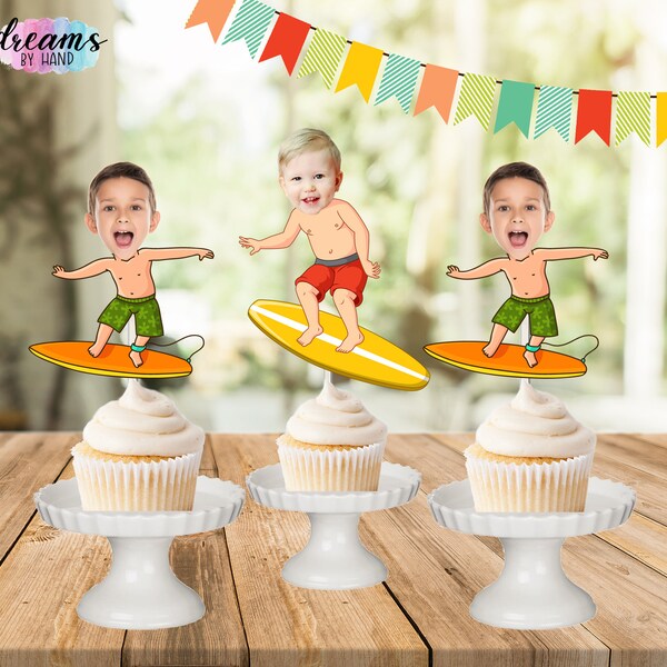 Surfing Cake Topper - Etsy