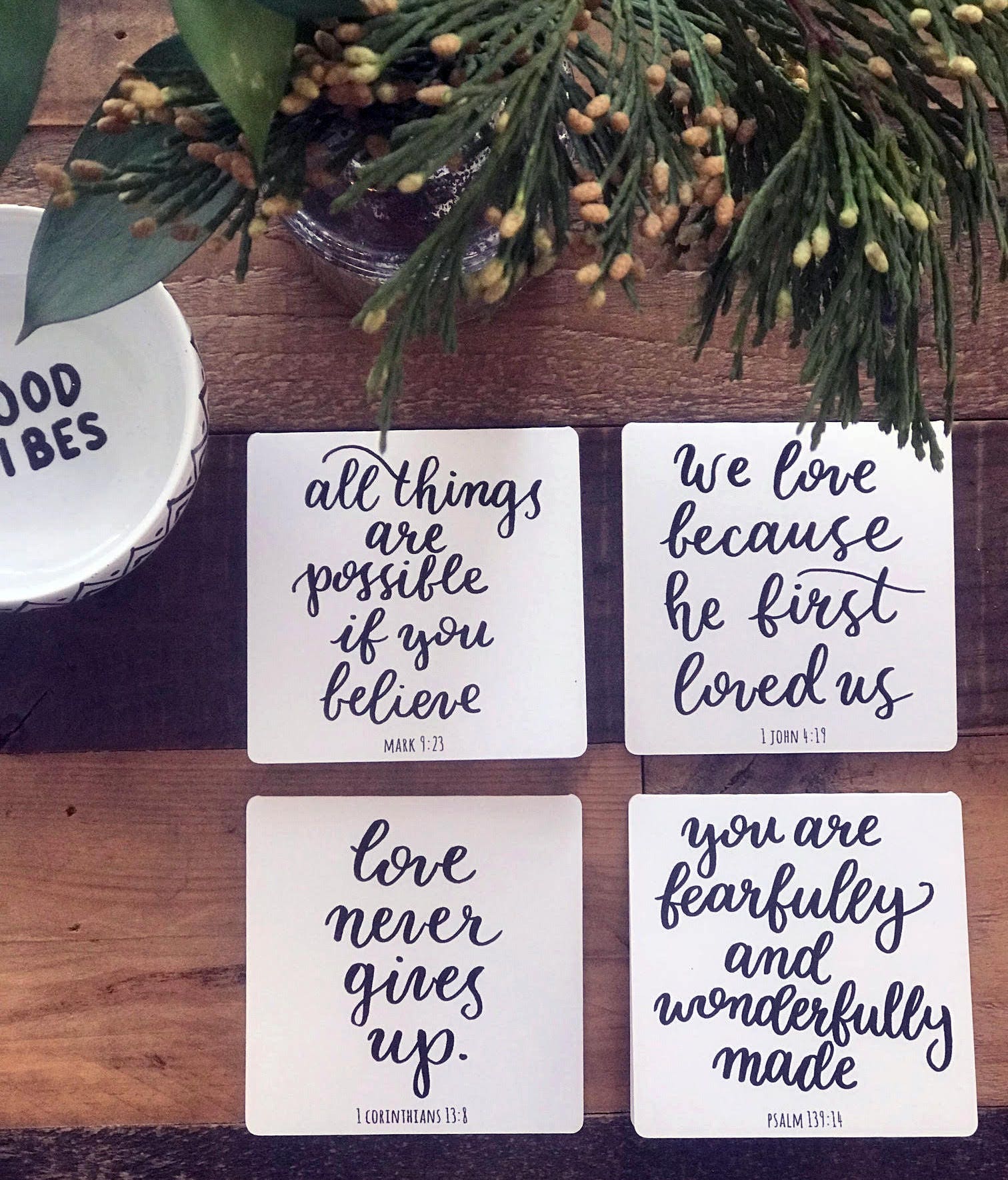 Bible Verses Mini Note Card Greeting Card Bible Verse Card - Etsy