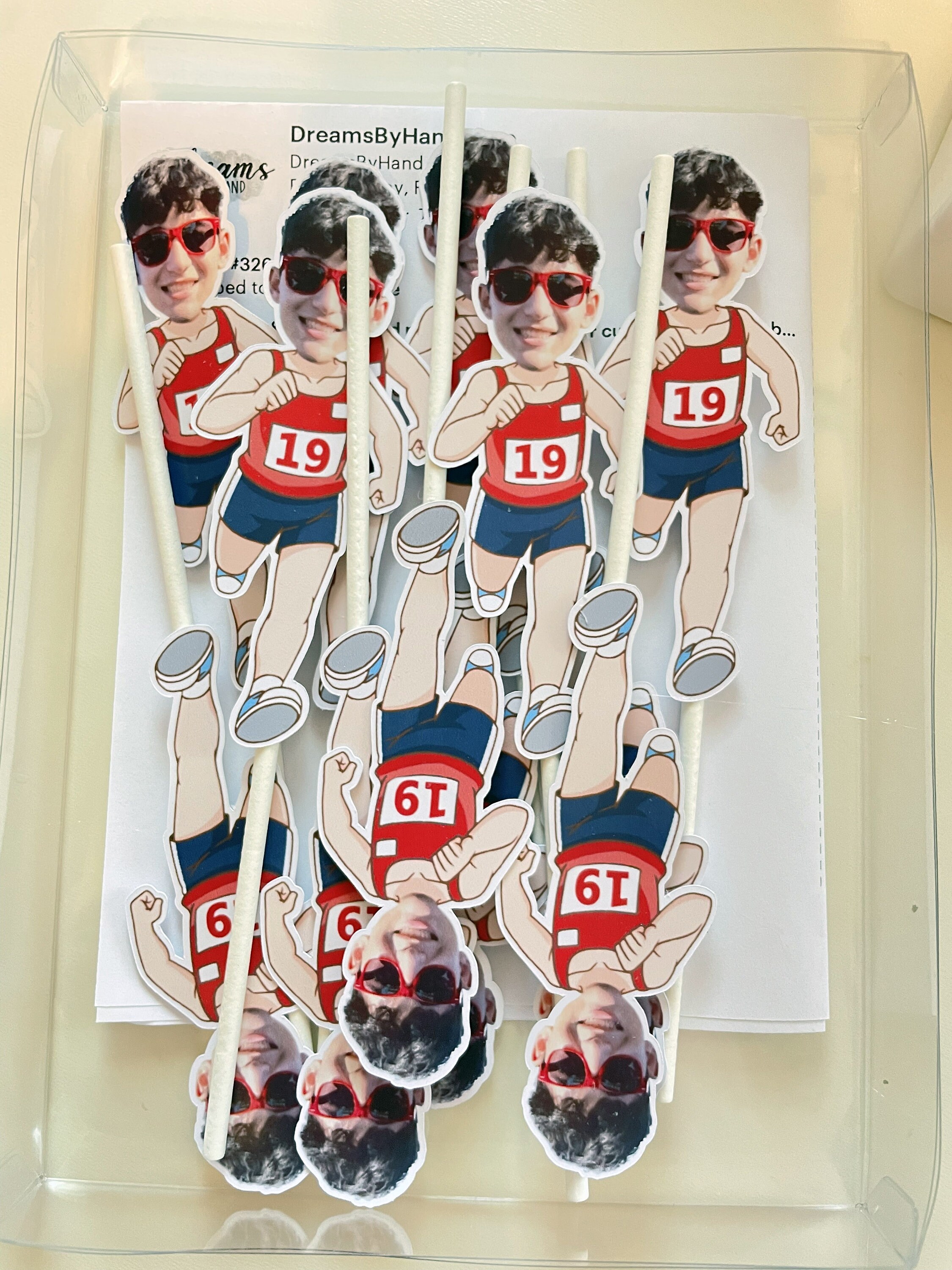 Personalized Runner Cupcake Toppers: Track & Field Birthday Party - Etsy