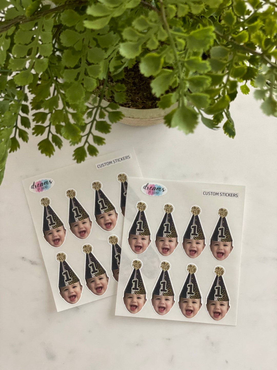 Custom Face Stickers, Birthday Hat Stickers, Birthday Stickers, School ...