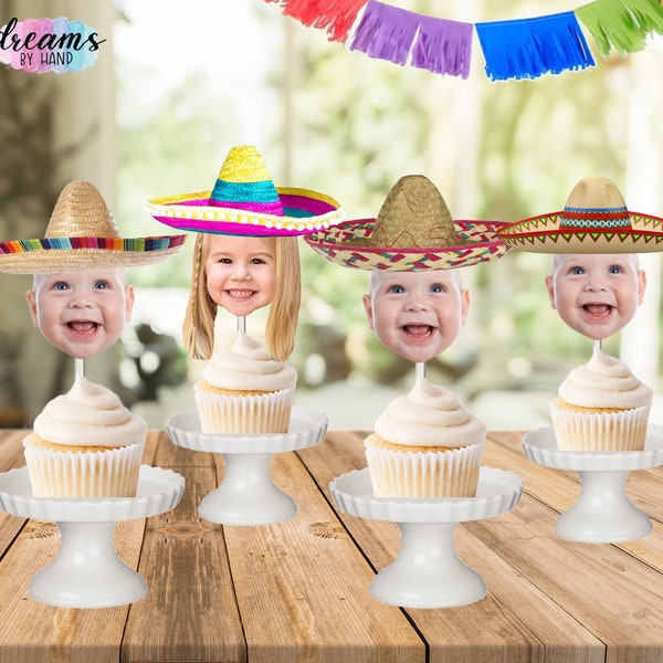 Fiesta Cupcake Toppers - Etsy