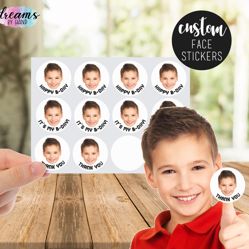 Custom Face Stickers - Etsy