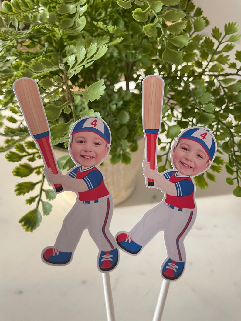 NEW Baseball Inspired Photo Toppers Baseball Cap Photo - Etsy