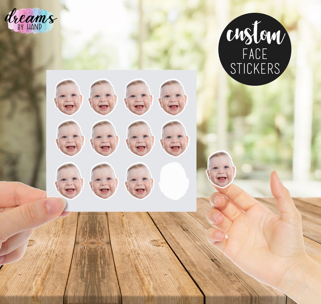 Personalized Face Stickers: Custom Party Favors - Etsy