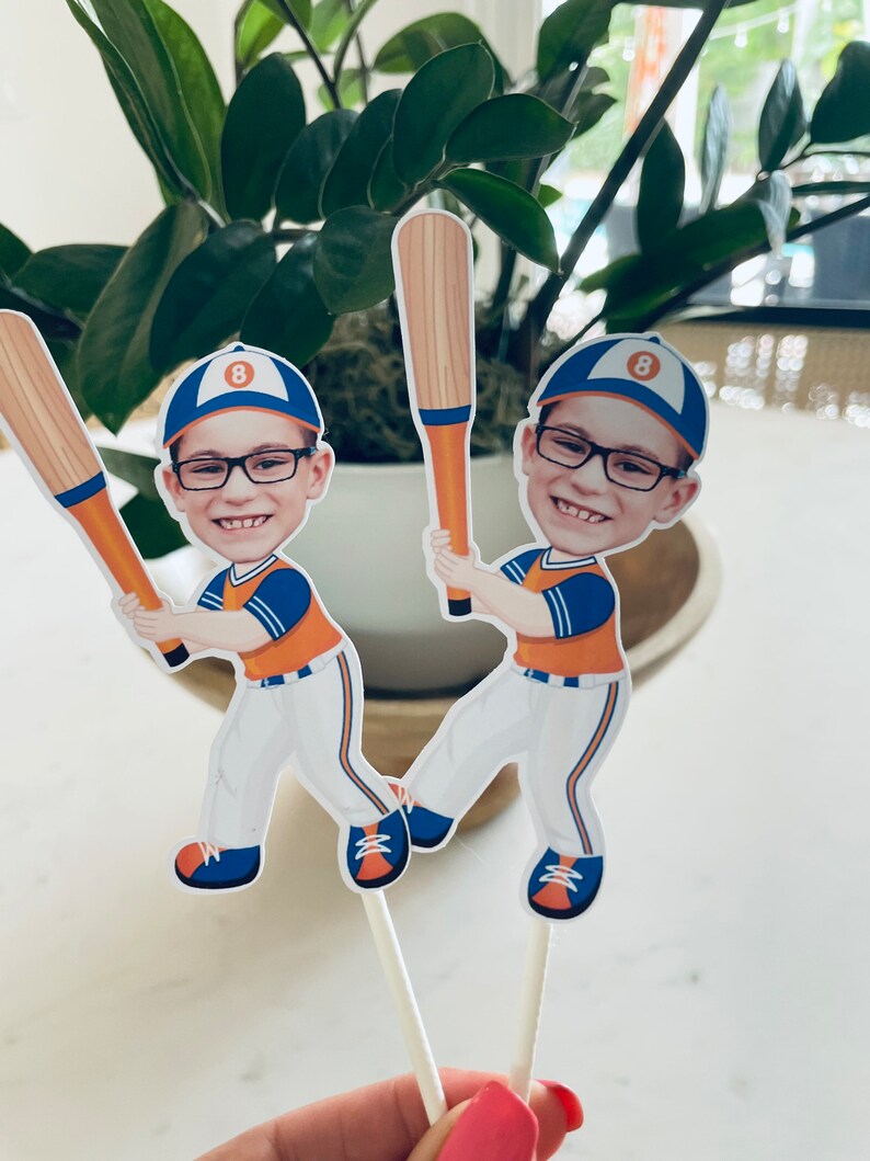 NEW Baseball Inspired Photo Toppers Baseball Cap Photo - Etsy