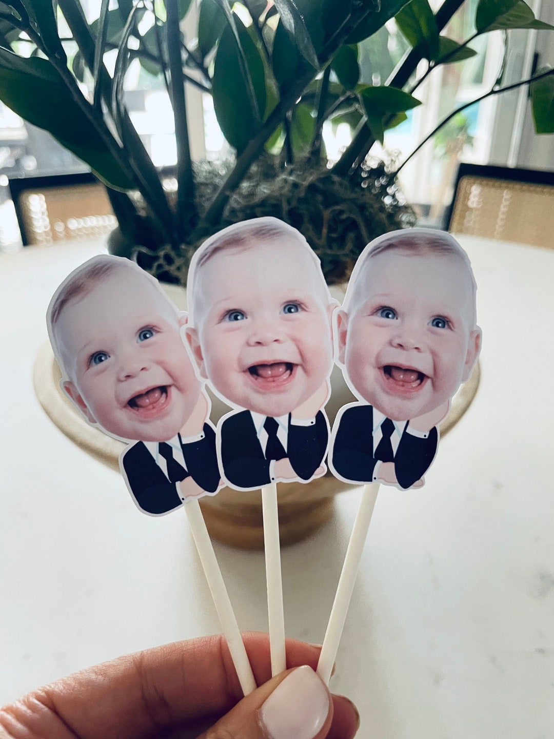 Boss Baby Personalized Cupcake Toppers, Boss Baby Face Cupcake Toppers ...
