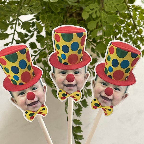 Clown Cake Toppers - Etsy